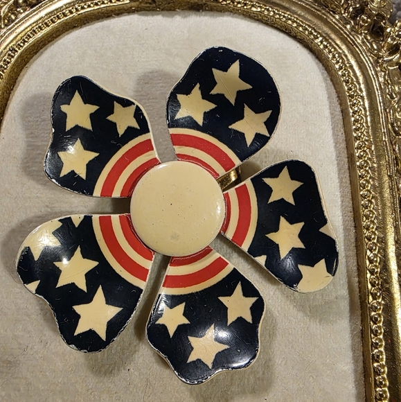 West Germany | Jewelry | Vintage West Germany Star And Stripes Enamel ...